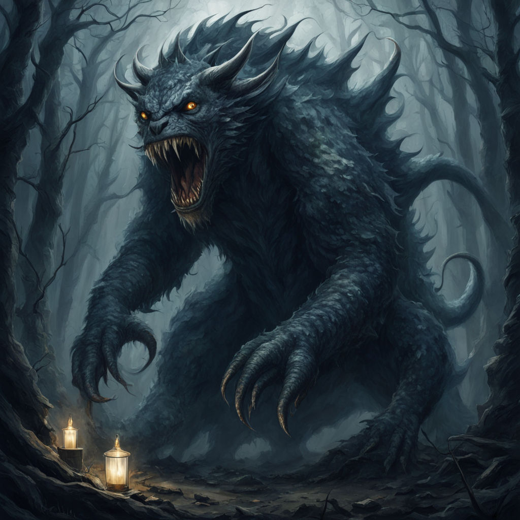 Make the month march as a scary realistic monster by Oussama Darwish ...