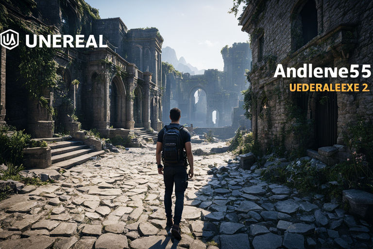 Make unreal engine 5.2 thumbnail for video with add text U... by Tarun ...