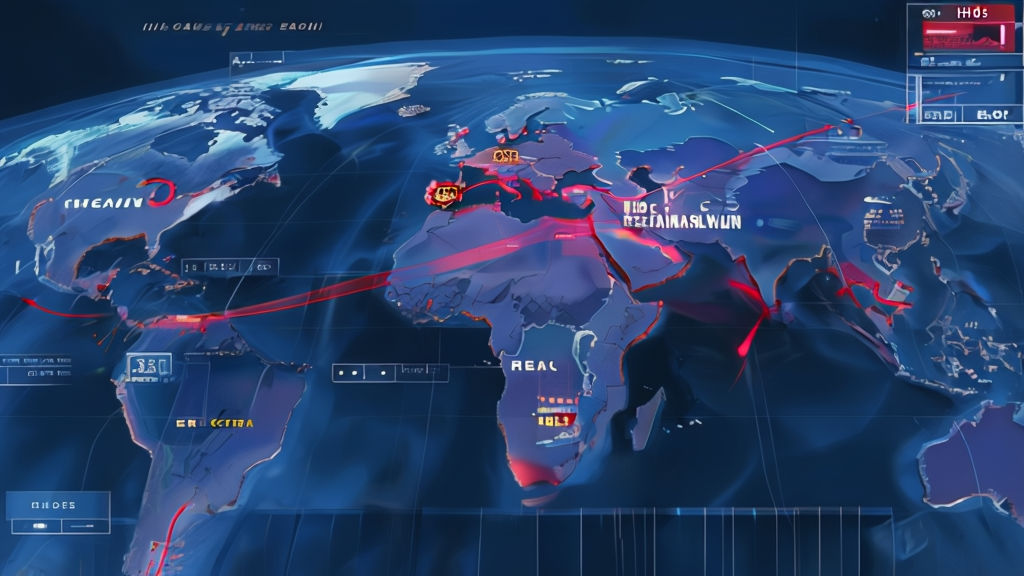 High Tech map of the globe by Ahmed Gamal - Playground