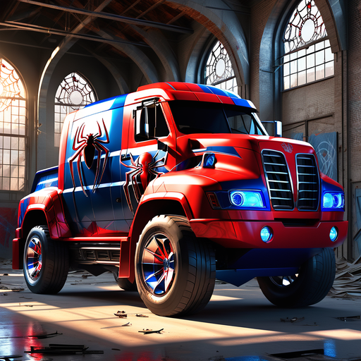 Spiderman-themed truck by SANİYE ÖZTÜRK - Playground