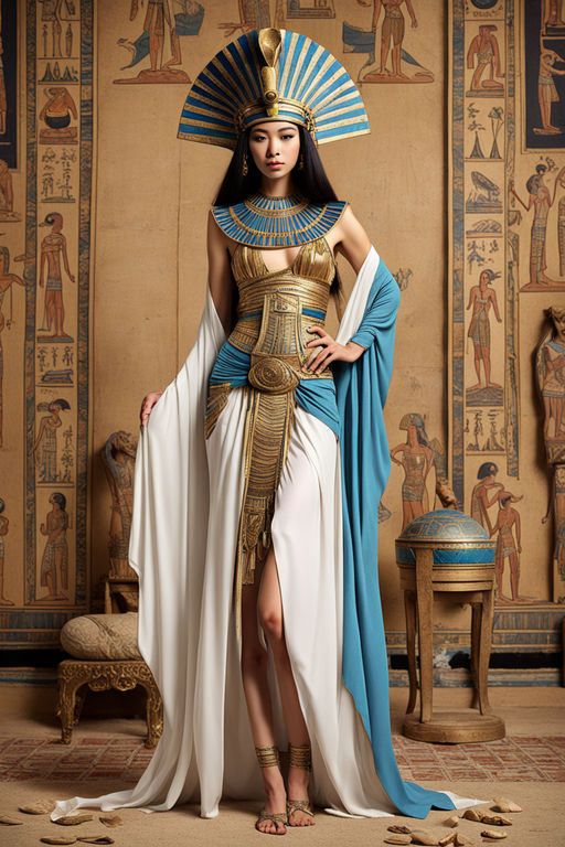 A mix of ancient Egyptian and Rococo clothes Fashion decorat... by ...