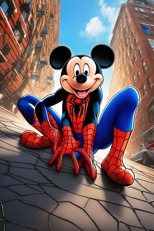 Mickey Mouse as Spiderman by Reymond - Playground