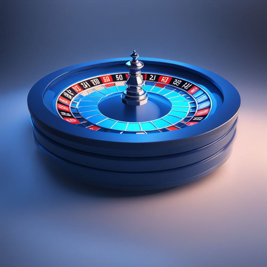 Blue roulette wheel by Work Boi - Playground