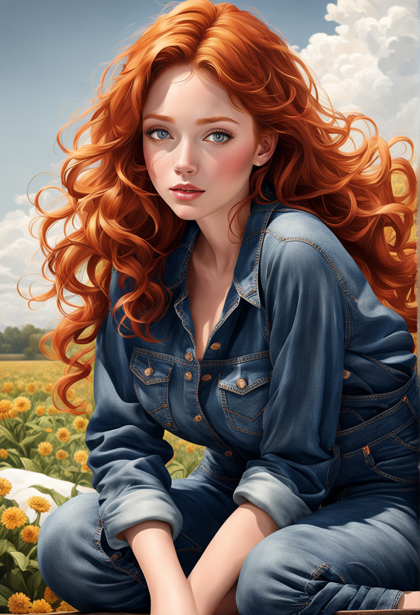 A comely farm girl immersed in an abyss by Acedia - Playground