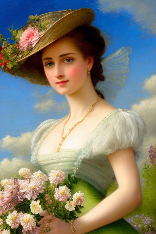 Masterpiece painting of Spring in the Victorian era by Regan McLaughlin ...
