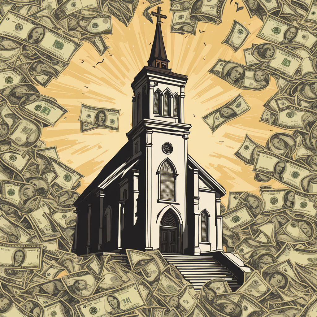 A church making tons of money vector art by dead getter - Playground