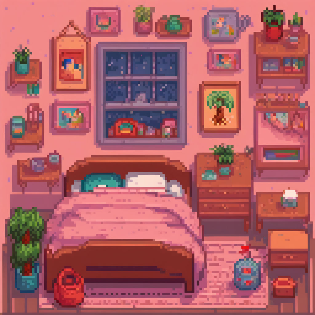 Beautiful girl in Disney pixel art style by Misbah Riaz - Playground