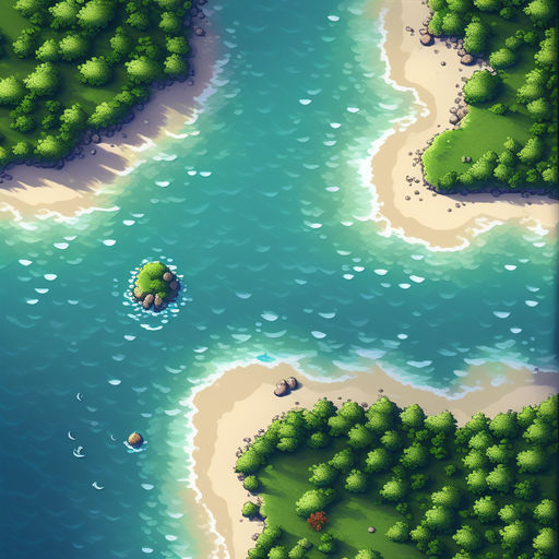 Pixel art with each pixel being 3x3 real pixels by Reein FORCE - Playground