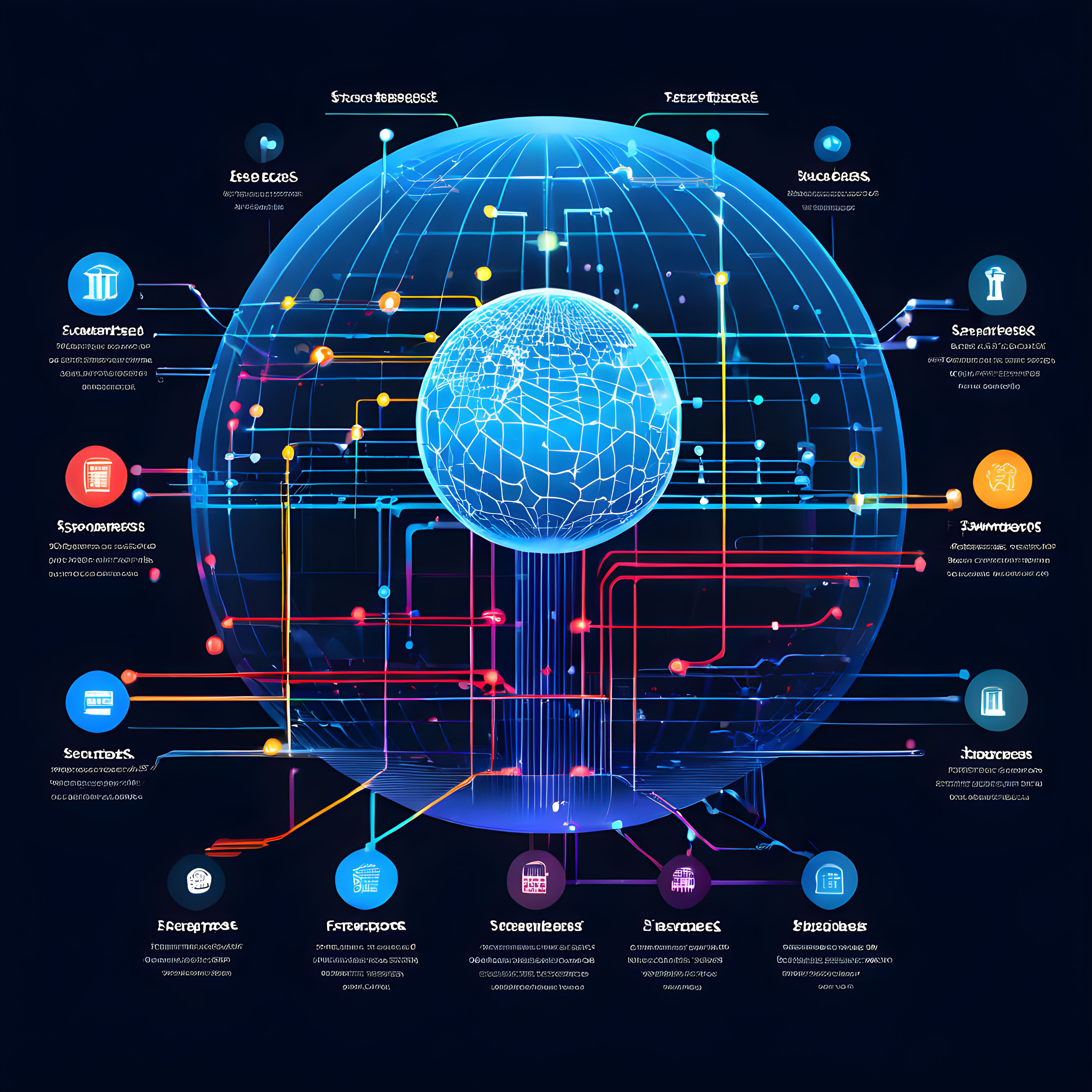 A visually striking infographic illustrating the OSI model by Yan ...