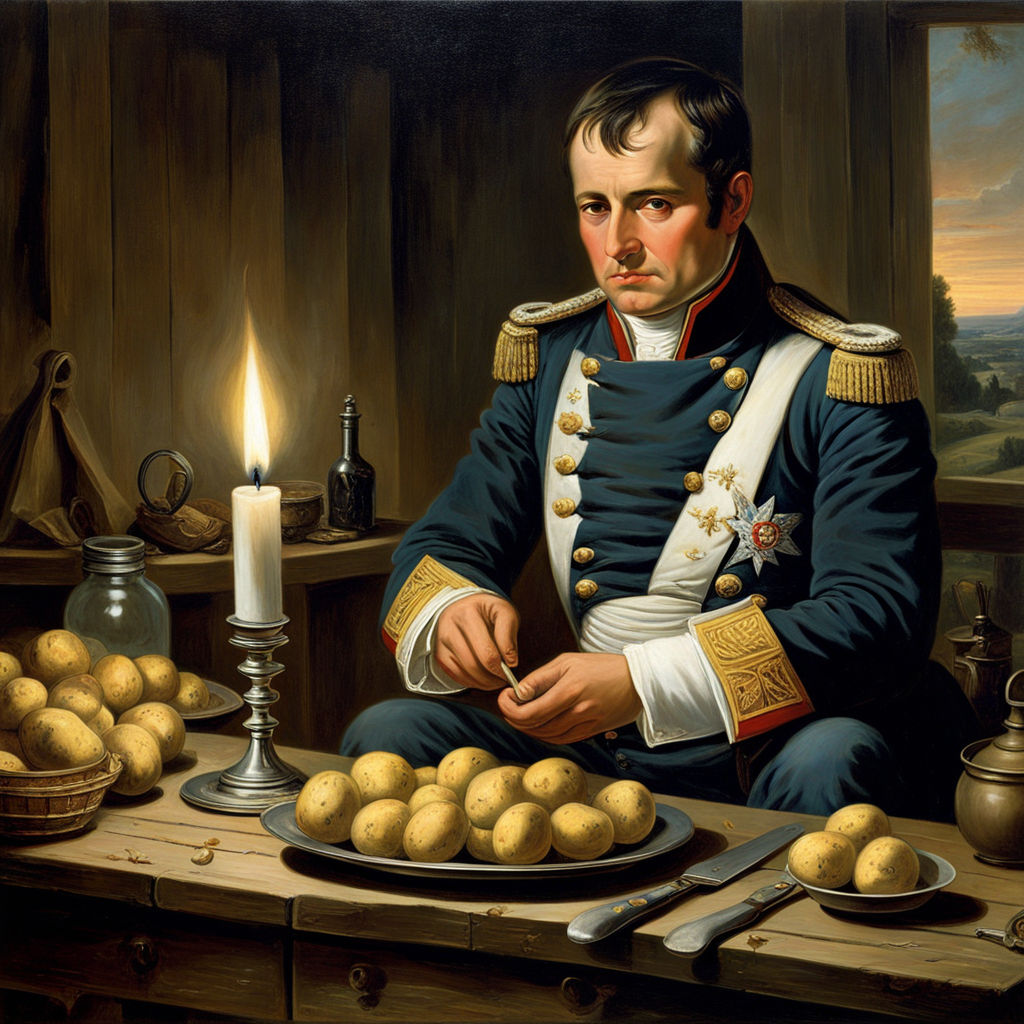 Historical painting of Napoleon Bonaparte in full military a... by ...