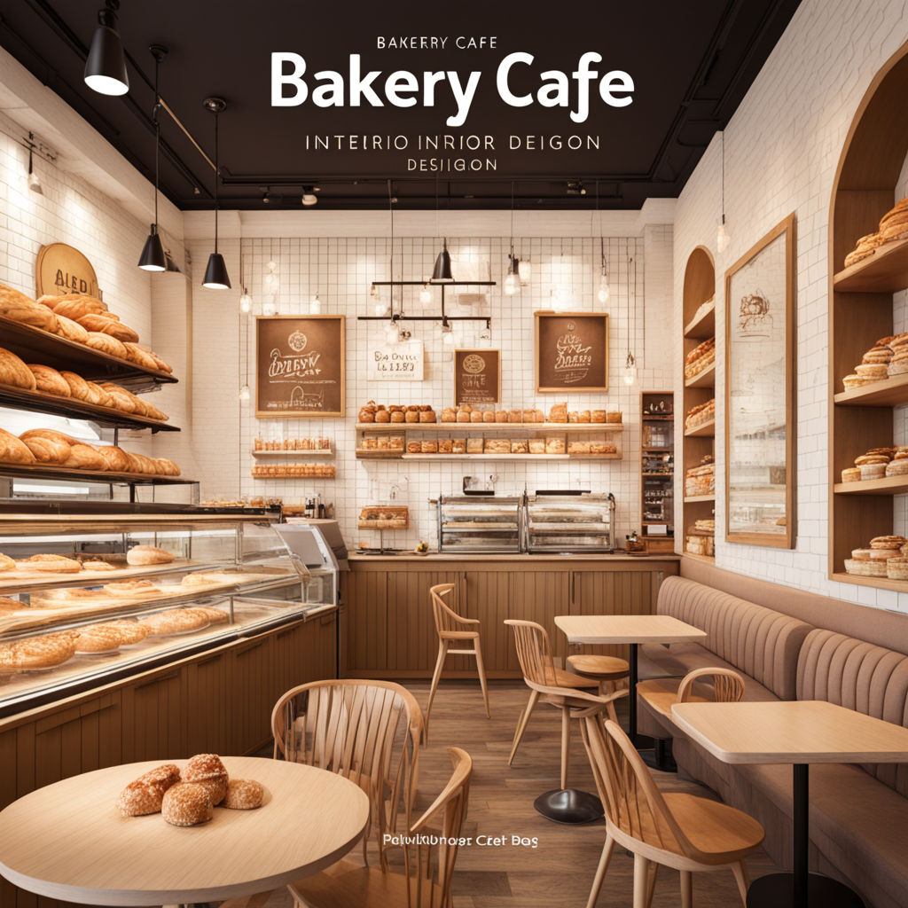 Bakery cafe interior design book cover by siyoung jang - Playground