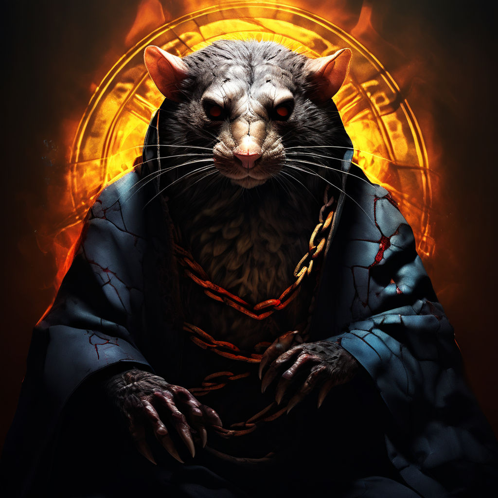 Rat and snake hybrid hissing by Lin Valentino - Playground