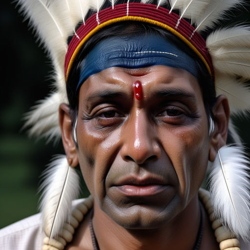 Crying indian man 19:6 by Mohsin Khan Poswal - Playground