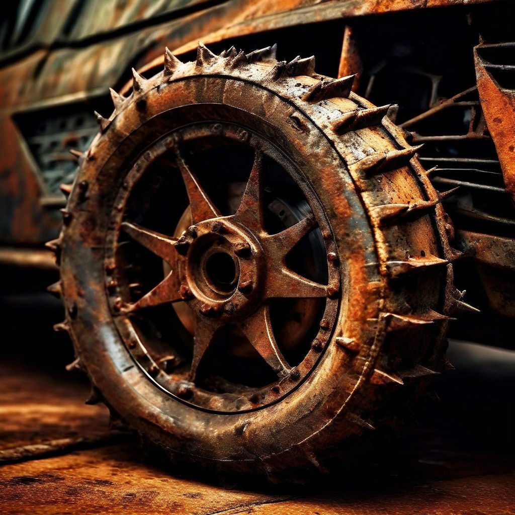 Primitive racecar spiked wheel by Underdog08 Official - Playground