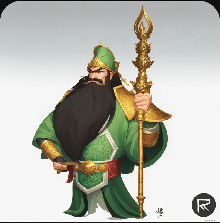 Guan Gong Q-version design Rosy complexion Thumbs-up gesture... by 阿兵 ...