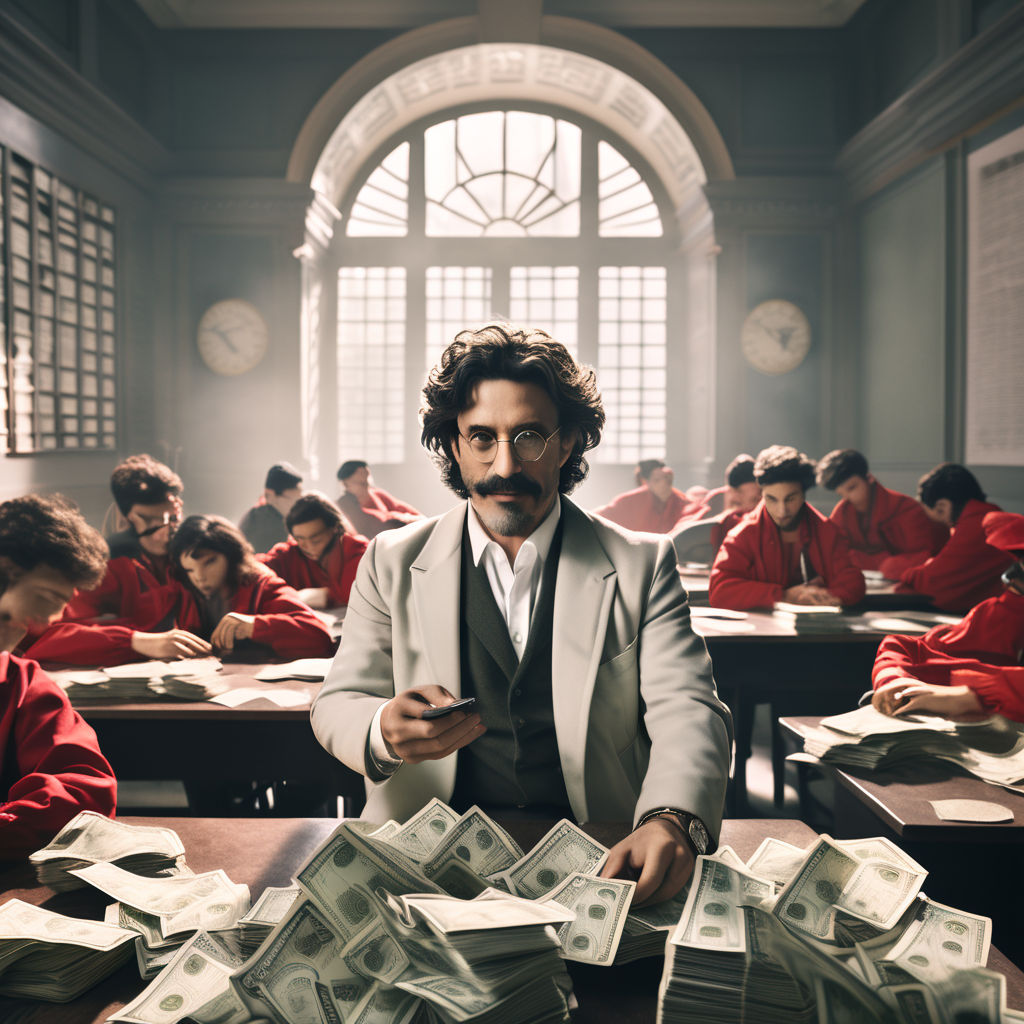Money heist professor taking class in a college by Sherin Jacob Thomas ...