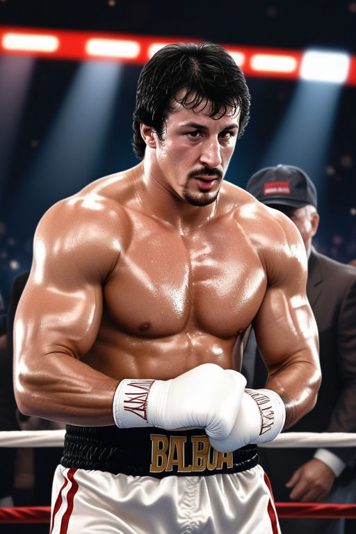 Rocky Balboa in the iconic boxing stance by Ado - Playground