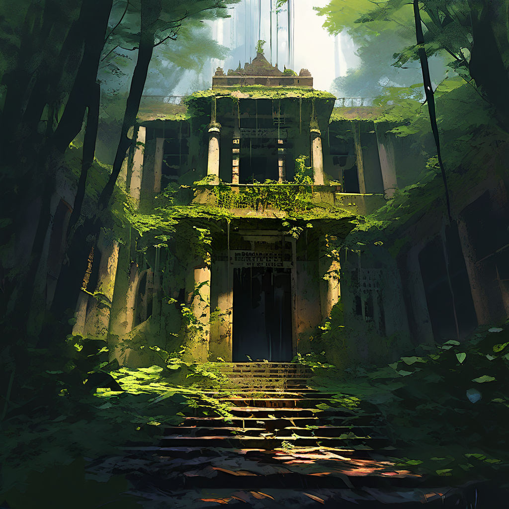 Mysterious old mansion nestled in dense jungle foliage by Jajpur Studio ... Mysterious old mansion nestled in dense jungle foliage by Jajpur Studio ...