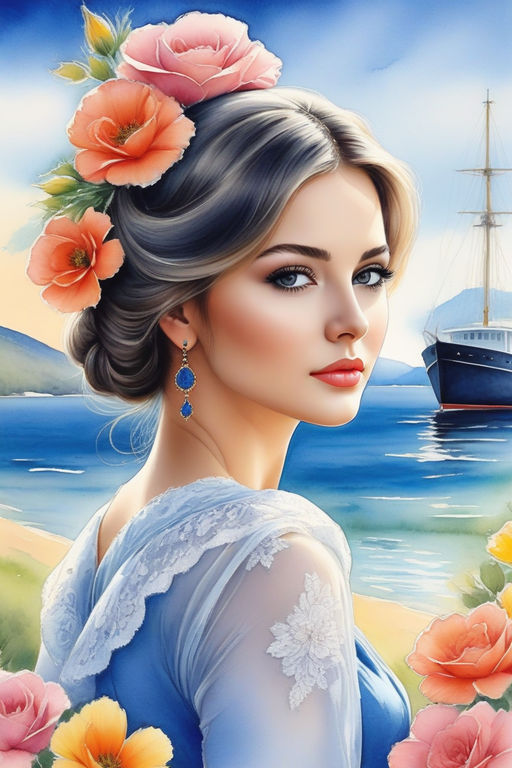 Portrait Of A Girl By Красный Север Playground