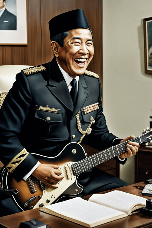 Draw a picture of the first president of Indonesia by DENNY NUGRAHA ...