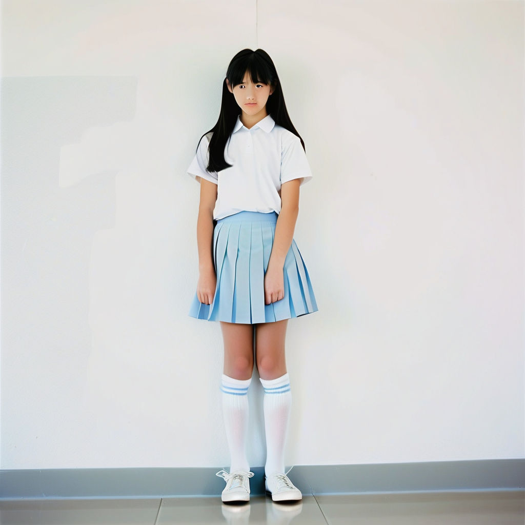 A beautiful junior high school girl. She is about 168 centim... by ...