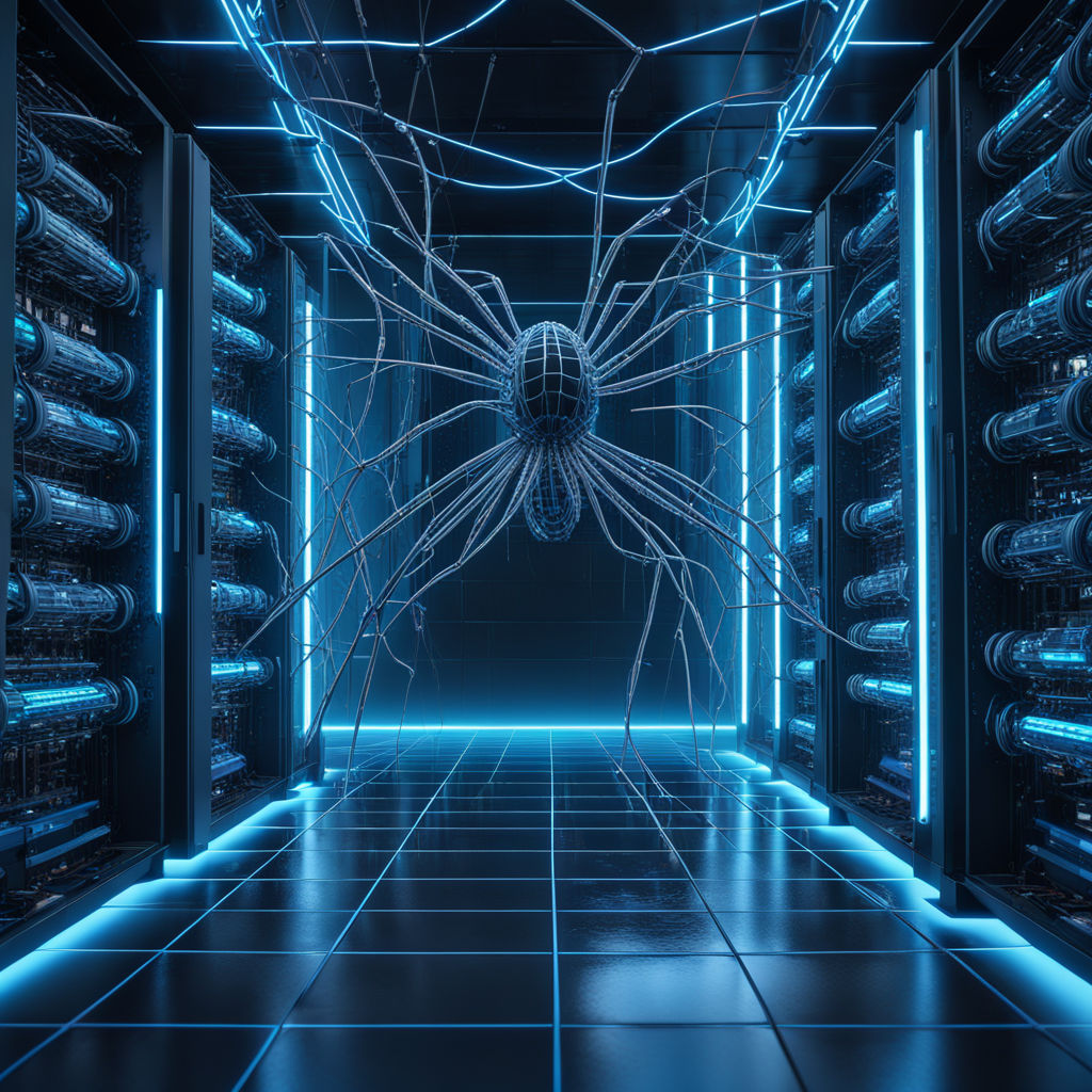 Futuristic AI technology embodied in an advanced server rack by Mr ...