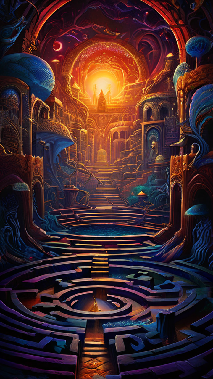 A labyrinth from mythic tales by Jacek Kruk - Playground