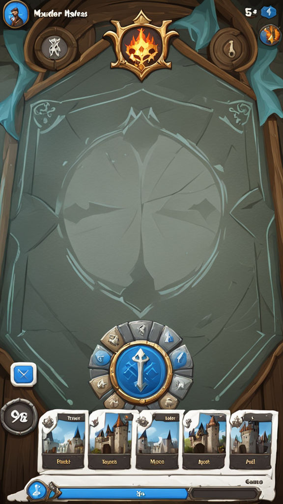 Medieval style themed game ui by 李嘉 - Playground