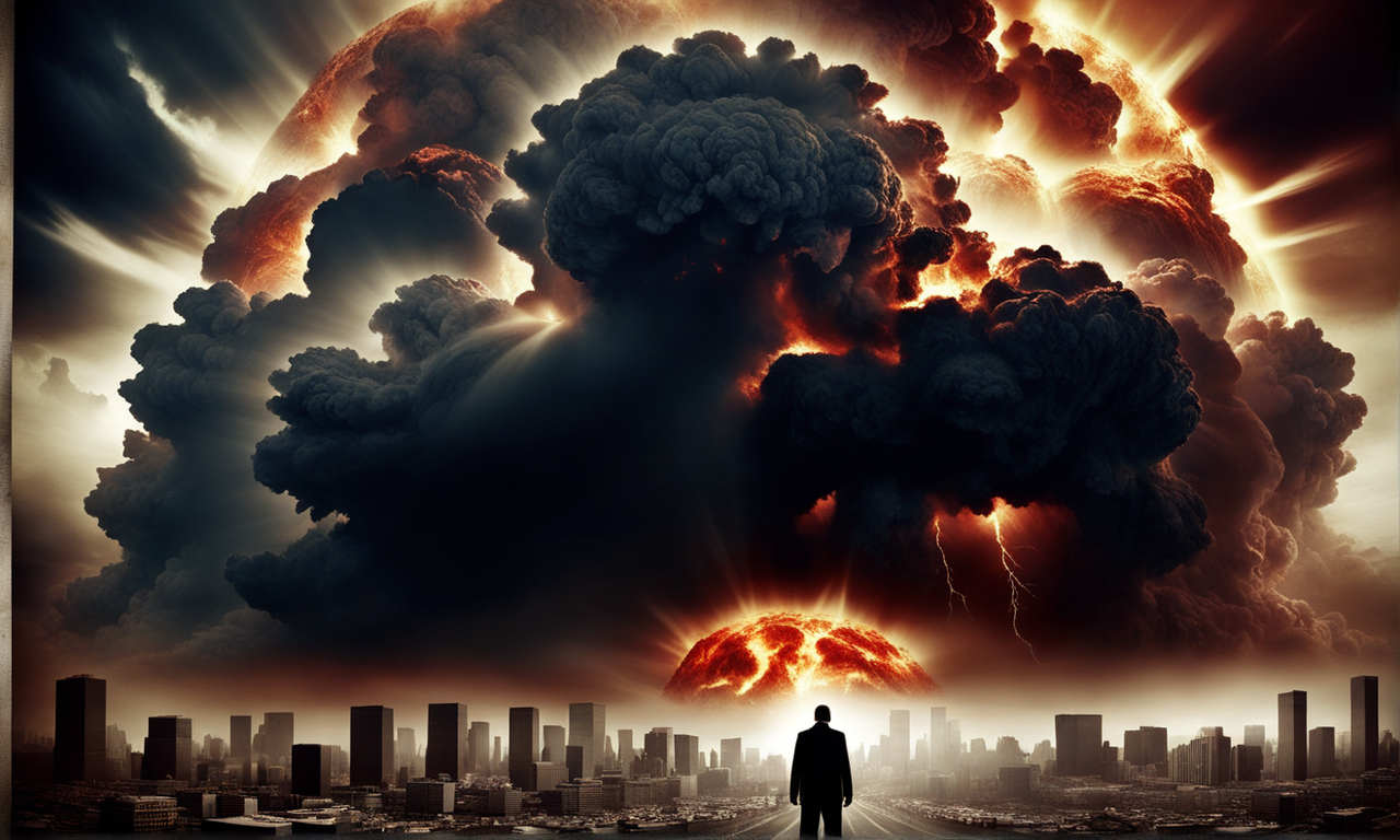 Dramatic poster picturing the end times by Digital Magic - Playground