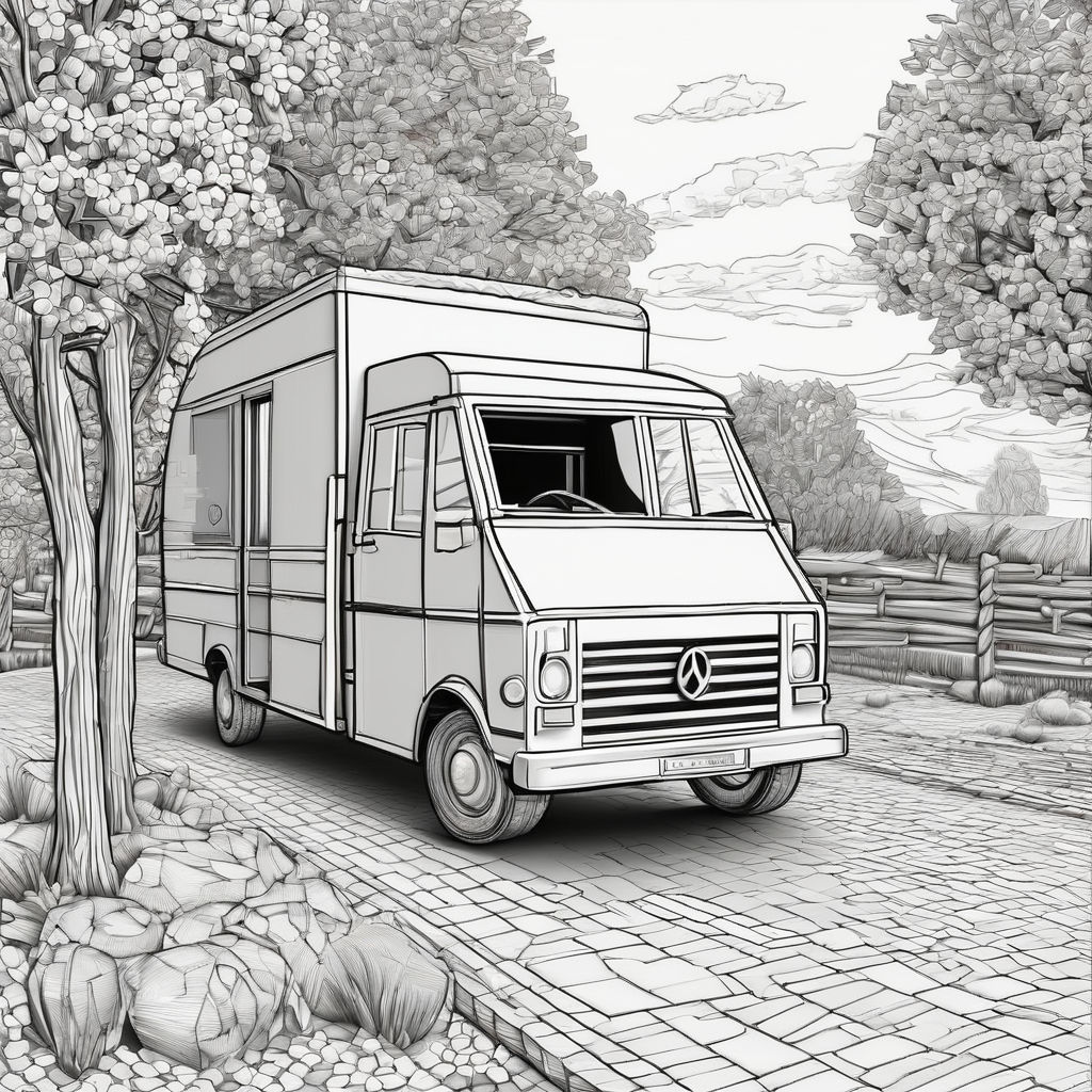 Coloring page van gogh drawing by hans Schmidt - Playground