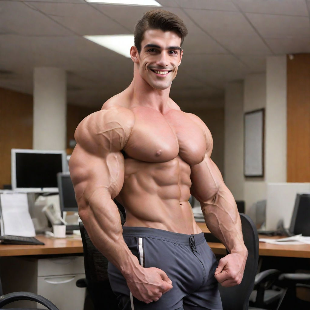 Handsome Spanish model turned bodybuilder with pale skin by bozena ...