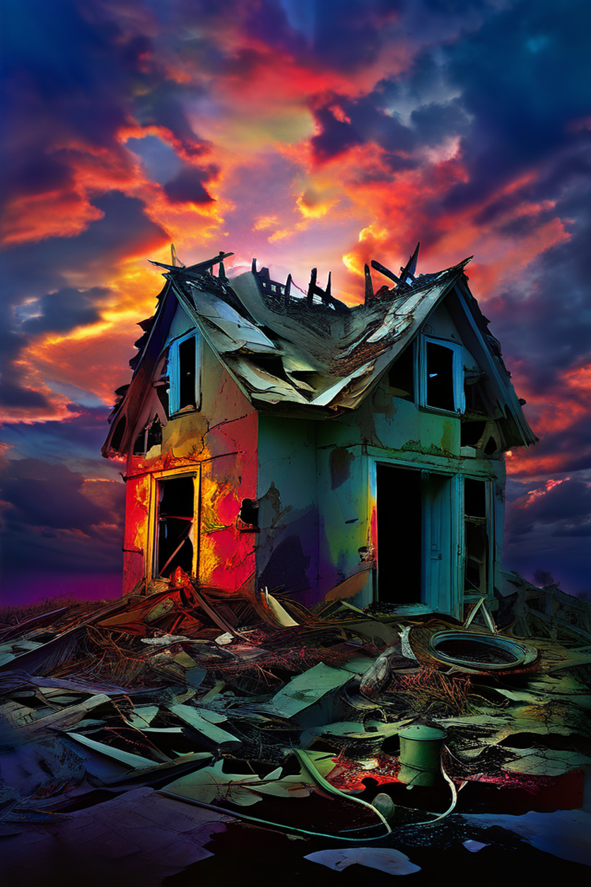Crumbling house by voisard - Playground