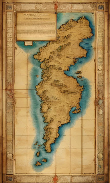 Maps of a world with large isolated islands with some smalle... by ...