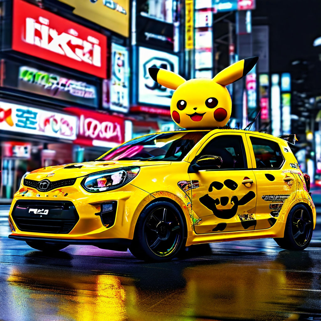 Kia Picanto II adorned in vibrant Pikachu theme livery by Michał ...
