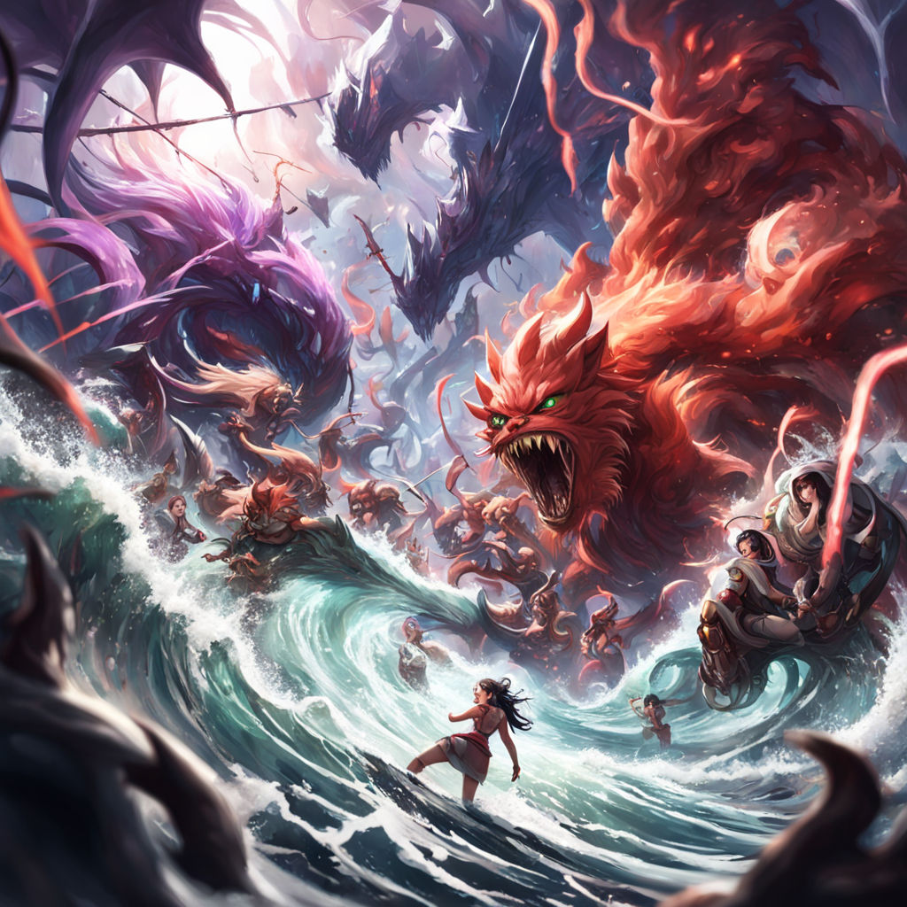 Prompt: A stunning female virtual streamer in a fantasy virt... by ...