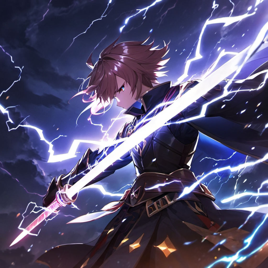 Lightning sword of knight by folay Gox - Playground