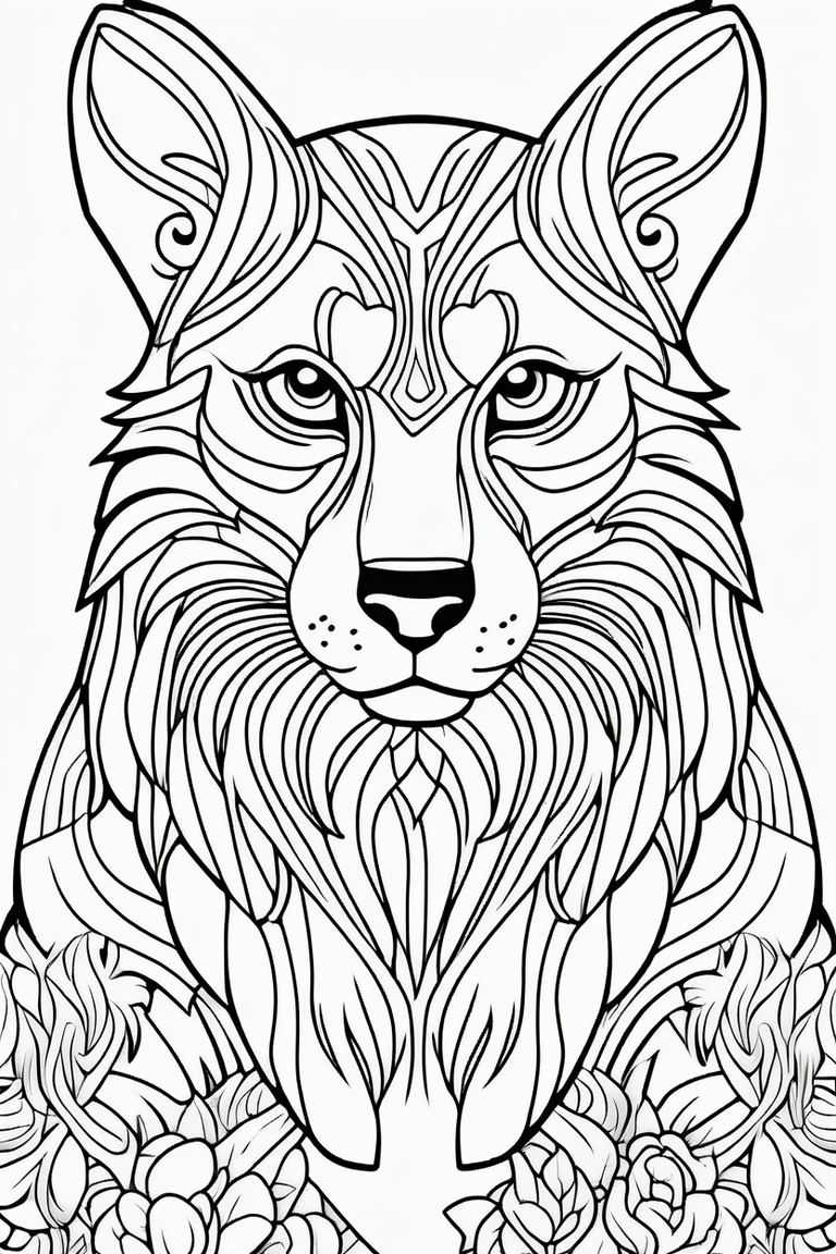 Animal anime coloring page by Sx arabika - Playground