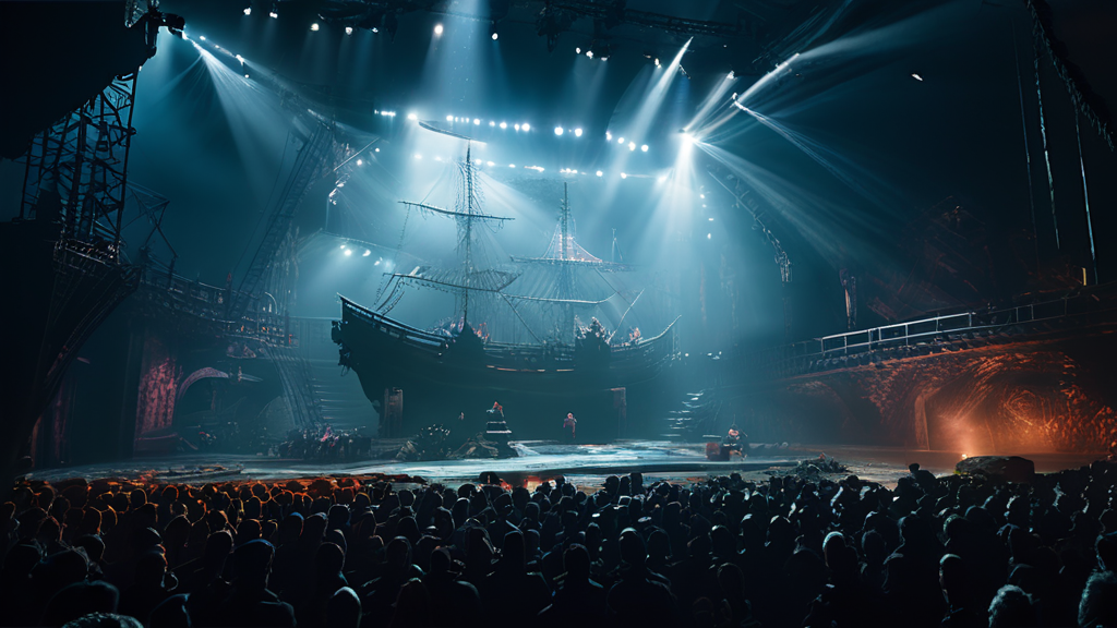 A STAGE DESIGN FOR AN OPERA WITH THE AUDIENCE IN THEIR SEATS... by ...