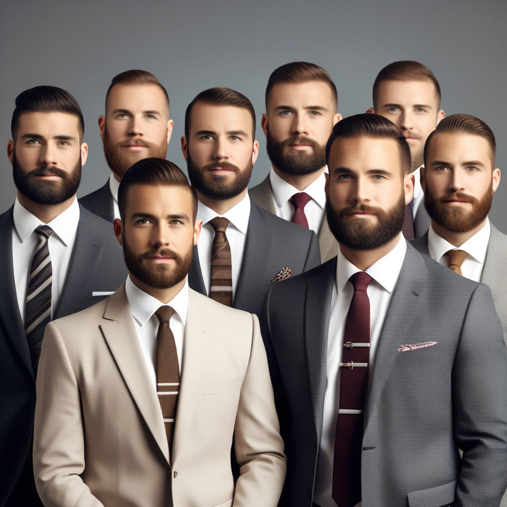 A group of male Jehovah's Witnesses with and without beards by Æ Tech ...
