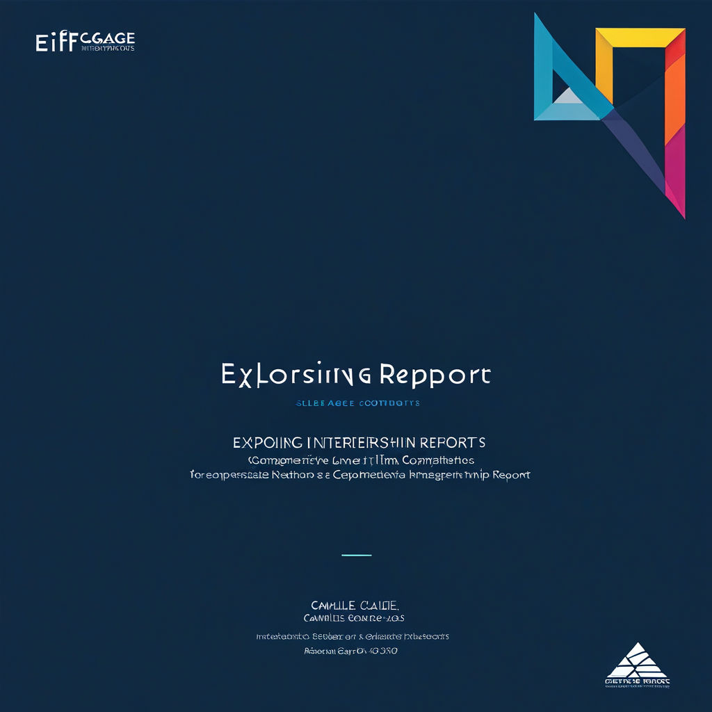 Internship report cover by See Alexo - Playground