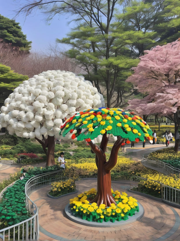 Please Put Lego Trees And Flowers In The Seoul Botanic Garde By 볼이 Playground