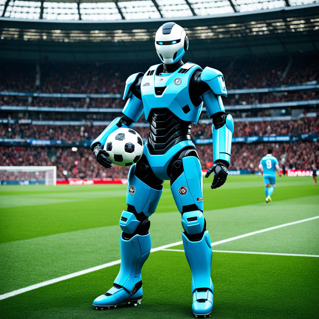 Humanoid Robot soccer player by Player - Playground