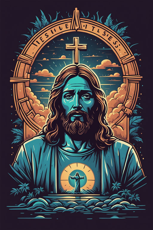 Awsome tshirt design: Jesus by Angel Salas-Phillips - Playground