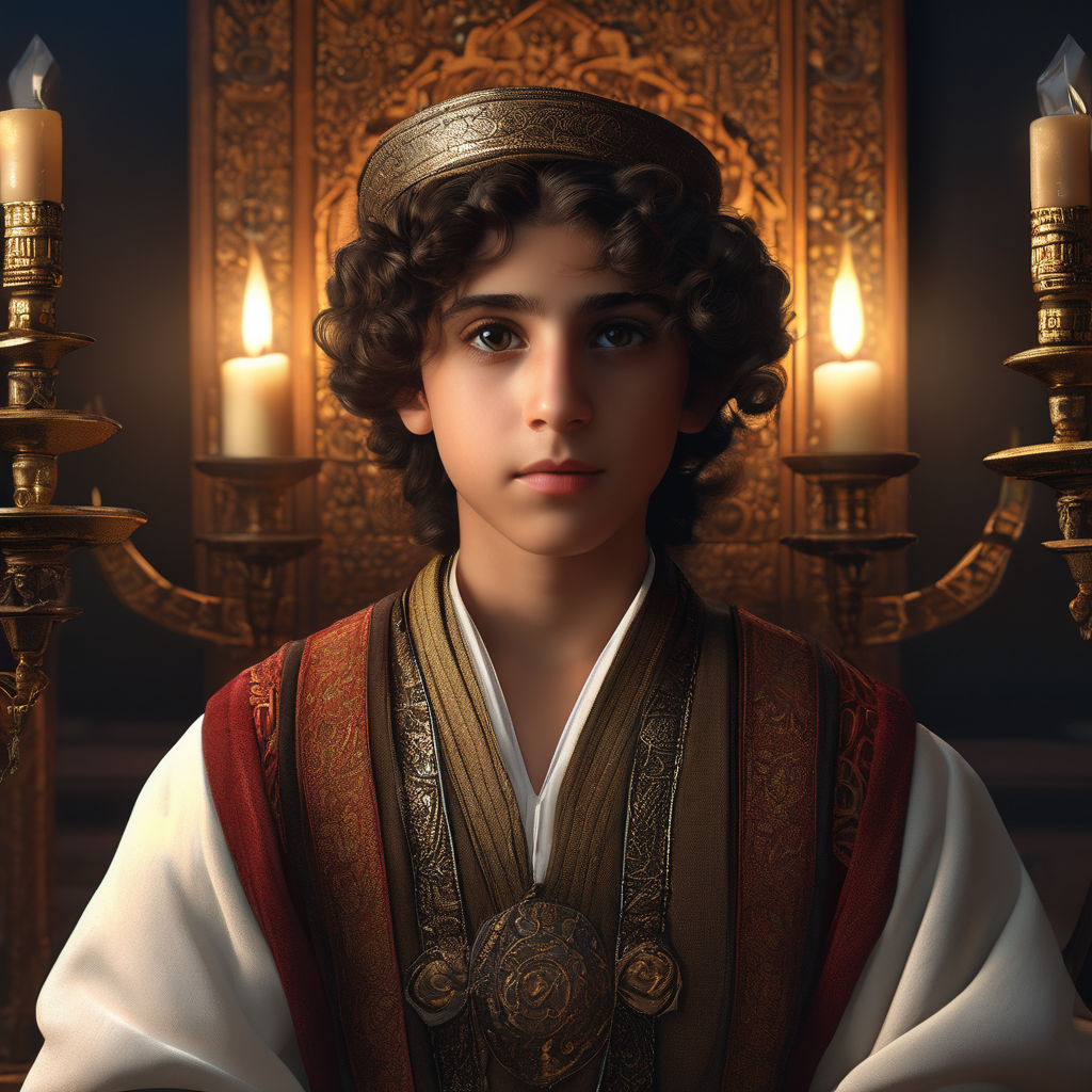 A young ancient Jewish storyteller by Del Bogle - Playground