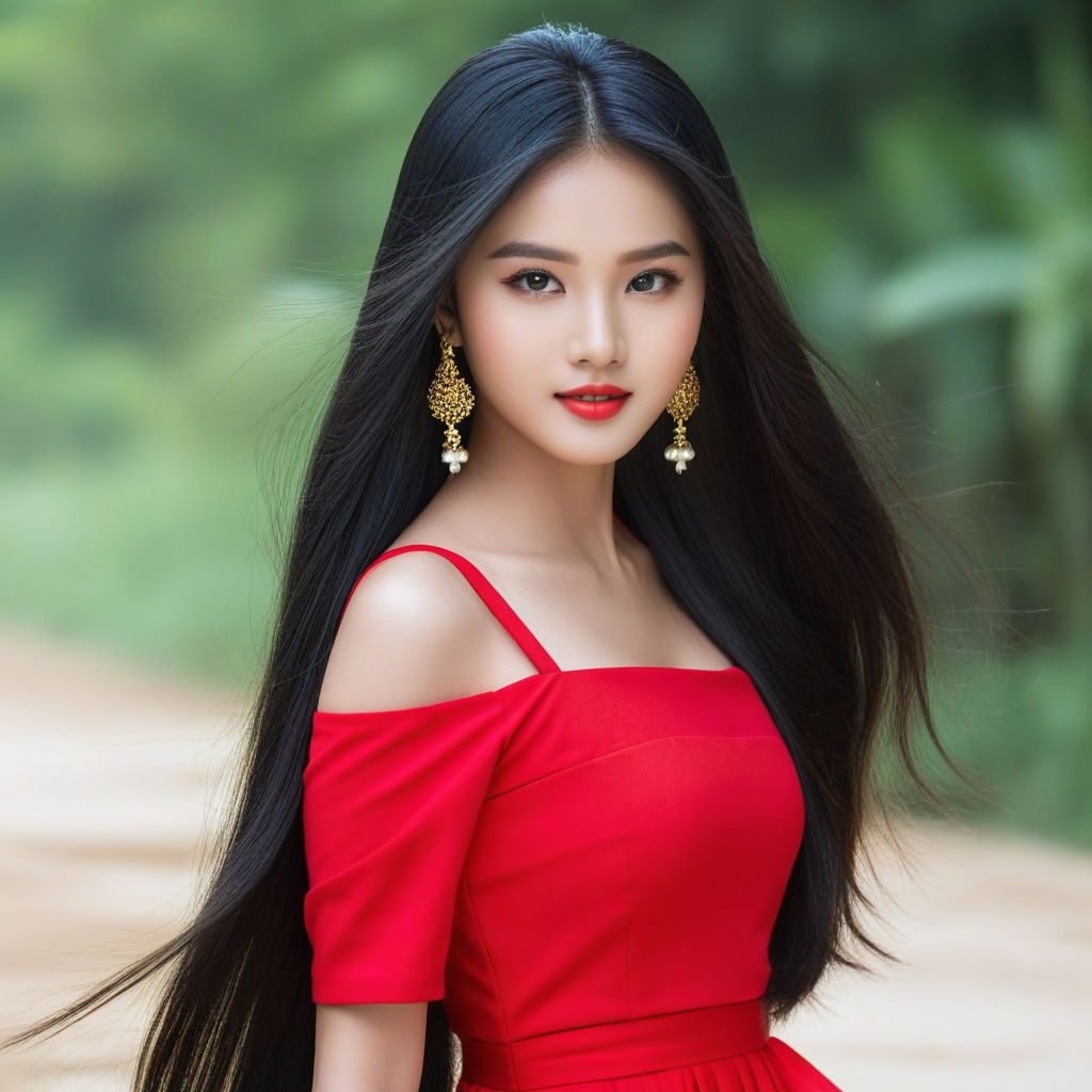 A 15-year-old girl with an amazingly beautiful face and long... by ...