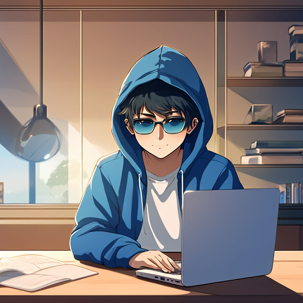 Anime friendly looking male character by Syco malik - Playground