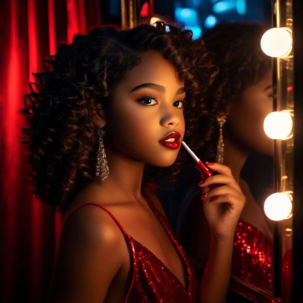 12 year old biracial black girl by Atiya Smith - Playground