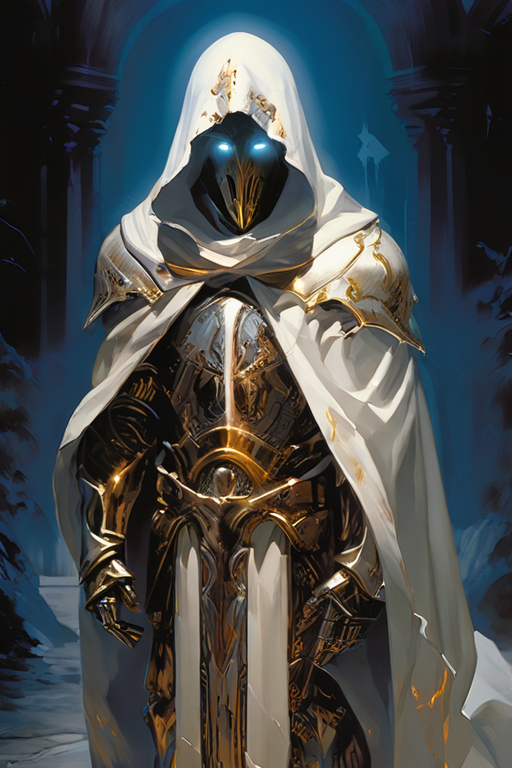 A medium golden-armored automaton by Neil Neely - Playground