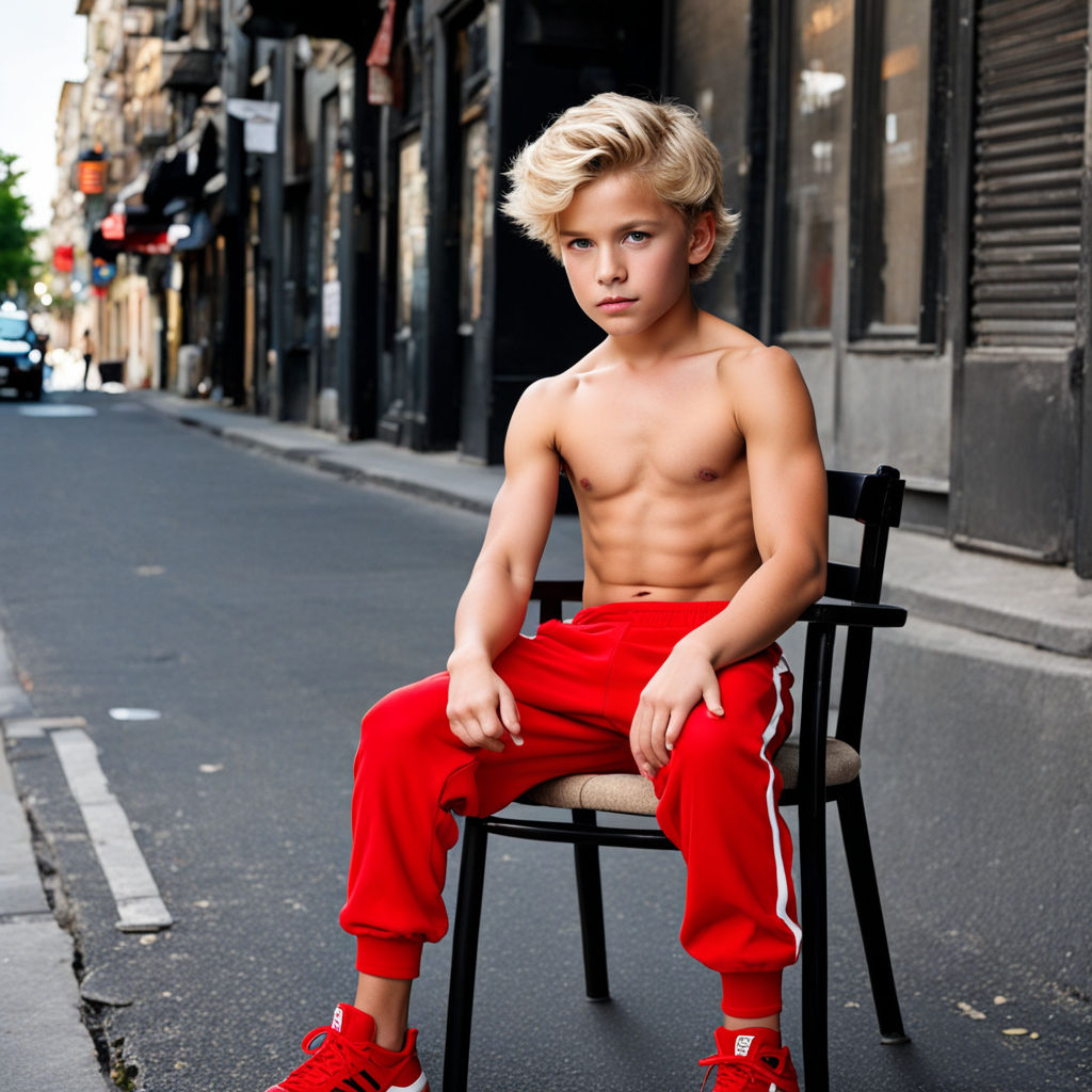 Biceps boy A 12-year-old athletic boy by mimi - Playground
