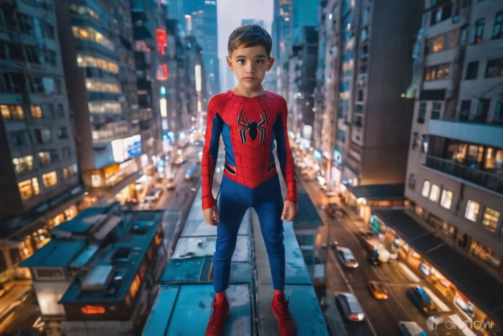 Aerial view of Spider Man by Tiago Simão - Playground